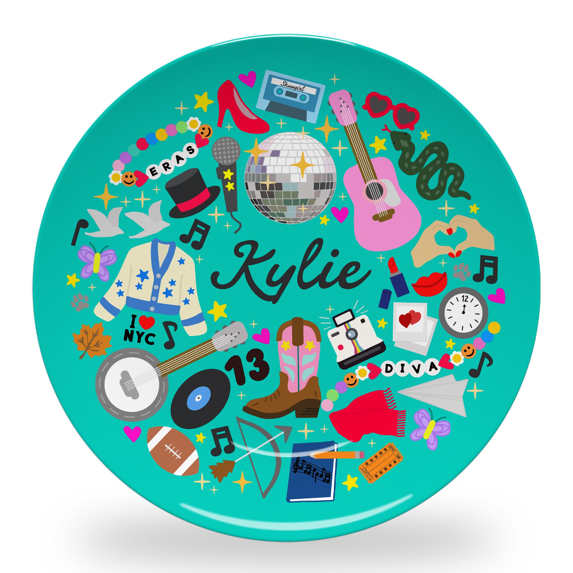 Personalized Eras Diva Plate – Tiny Expressions