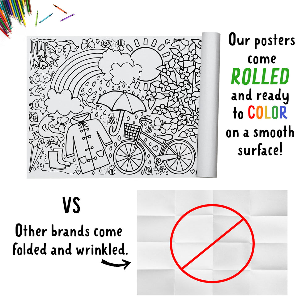 Giant Spring Coloring Banner – Tiny Expressions
